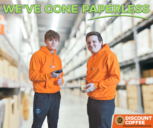 We've Gone Paperless... - Discount Coffee