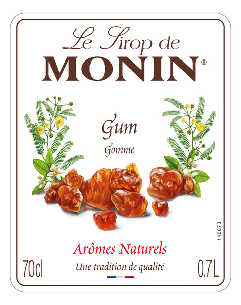 Monin Gum (Gomme) Flavouring Syrup (700ml) - Discount Coffee