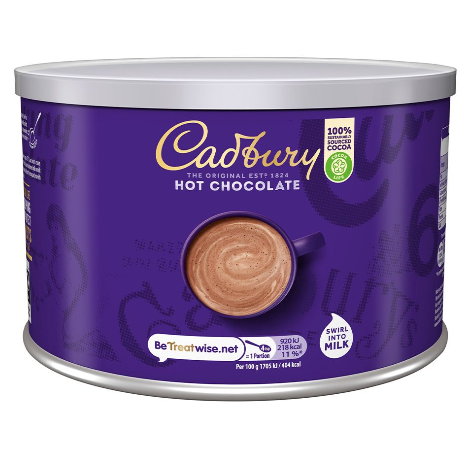 Cadbury Hot Chocolate 1kg | Vegan & Fairtrade | Popular UK - Discount ...
