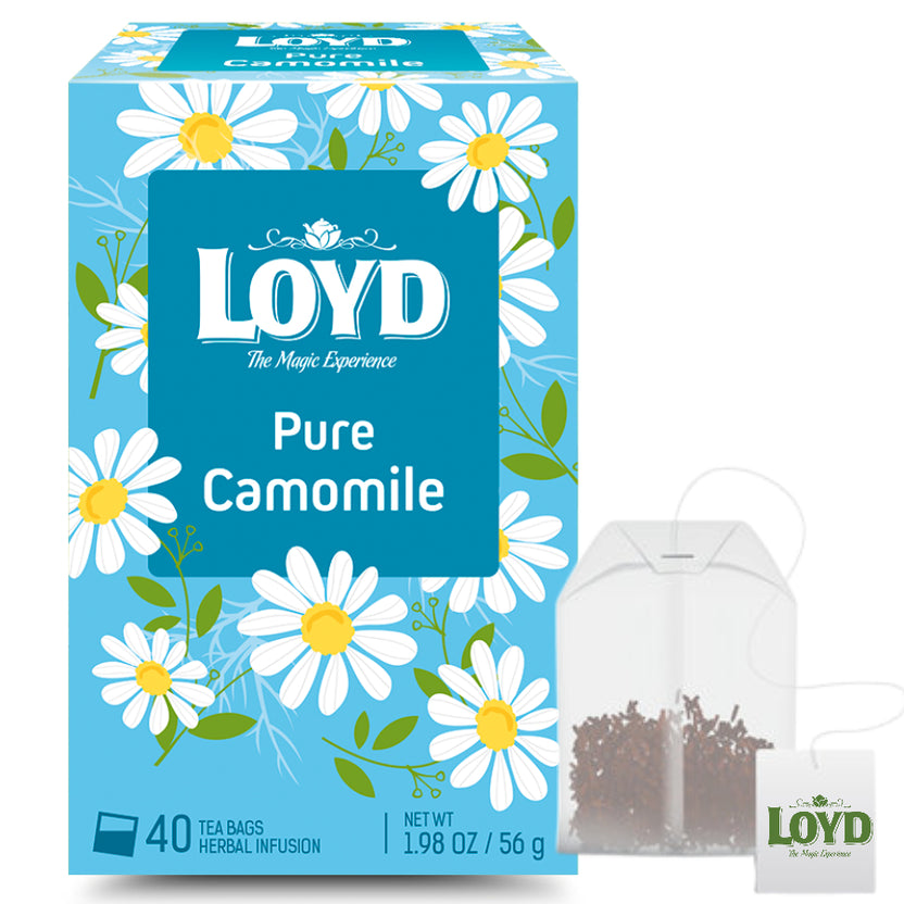 Loyd Camomile Herbal Tea - Full Case (8 x 40 bags) - Discount Coffee