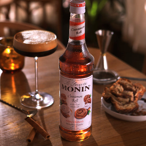 Monin Cinnamon Roll Flavouring Syrup (700ml) - Discount Coffee