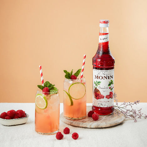 Monin Raspberry Flavouring Syrup (700ml) - Discount Coffee