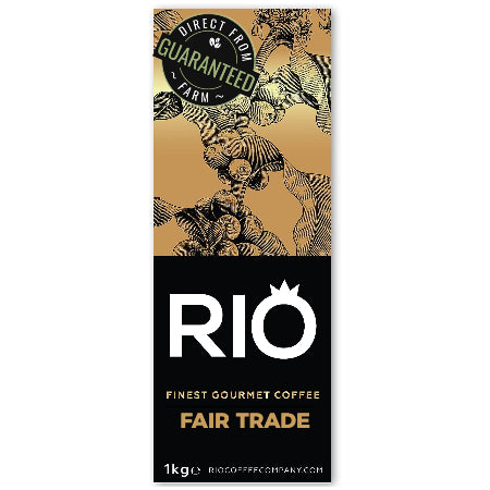 Rio Fairtrade Coffee Beans (4x1kg) 100% Arabica - Discount Coffee