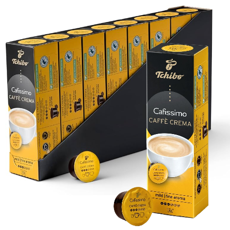 Cafissimo Tchibo Caffe Crema Fine Aroma Capsules - Box Buy (8 x 10 Pod - Discount Coffee