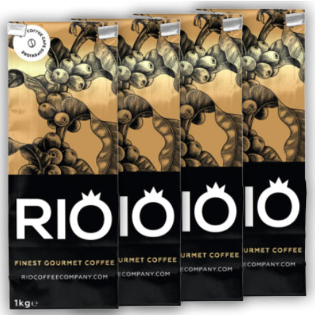 Rio Classico Coffee Beans 4x1kg | Bold Italian Roast | Bulk Buy UK ...